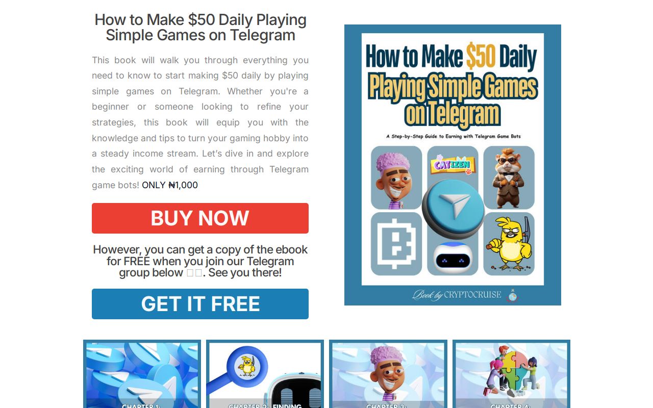 How to Make $50 Daily Playing Simple Games on Telegram
